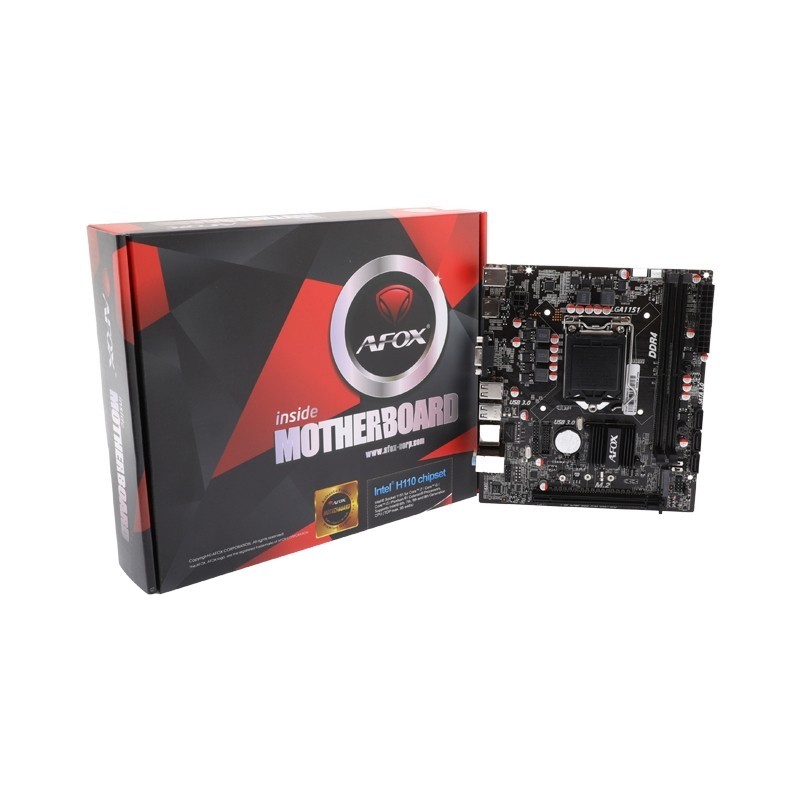Jual Motherboard Afox H110 DDR4 Intel LGA 1151 Support M.2 NVme ...