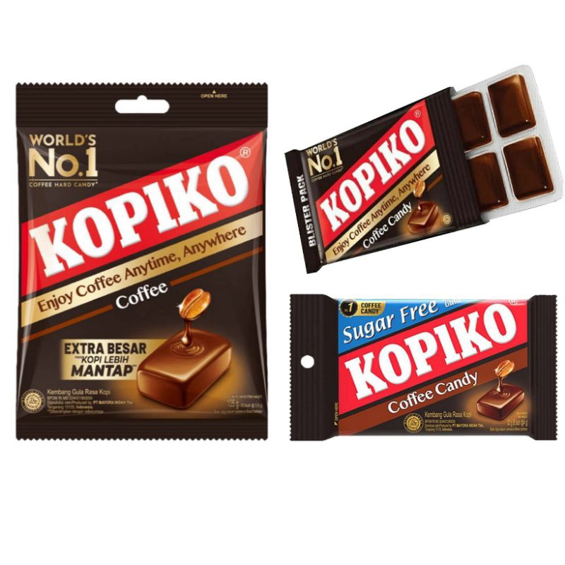 Jual KOPIKO Aneka permen kopi Coffee Candy blister sugar free | Shopee ...