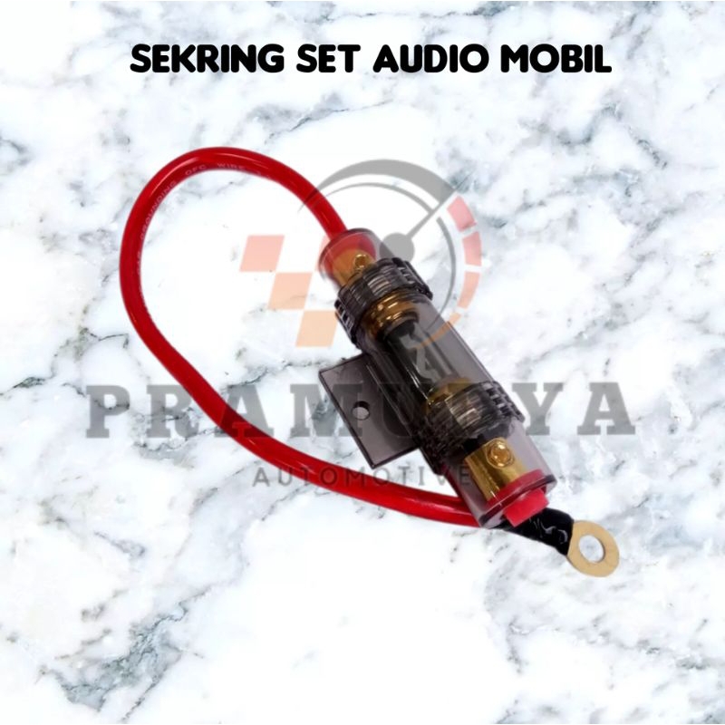 Jual FUSE SEKRING SET AUDIO SEKRING + KABEL 8 AWG DAN SKUN RING KABEL ...