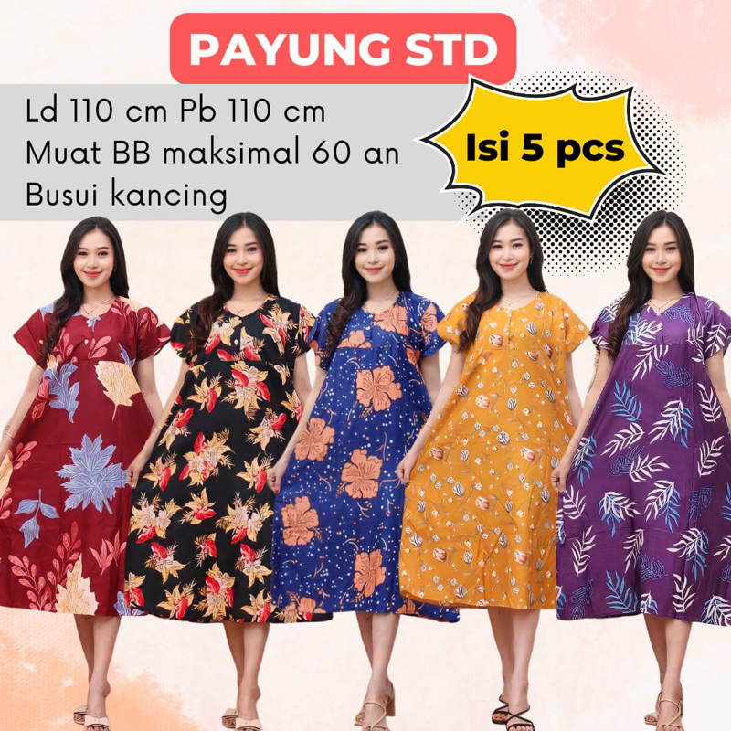 Jual Promo Diskon! Daster Payung Ibu Hamil Busui Motif Terbaru Viral ...