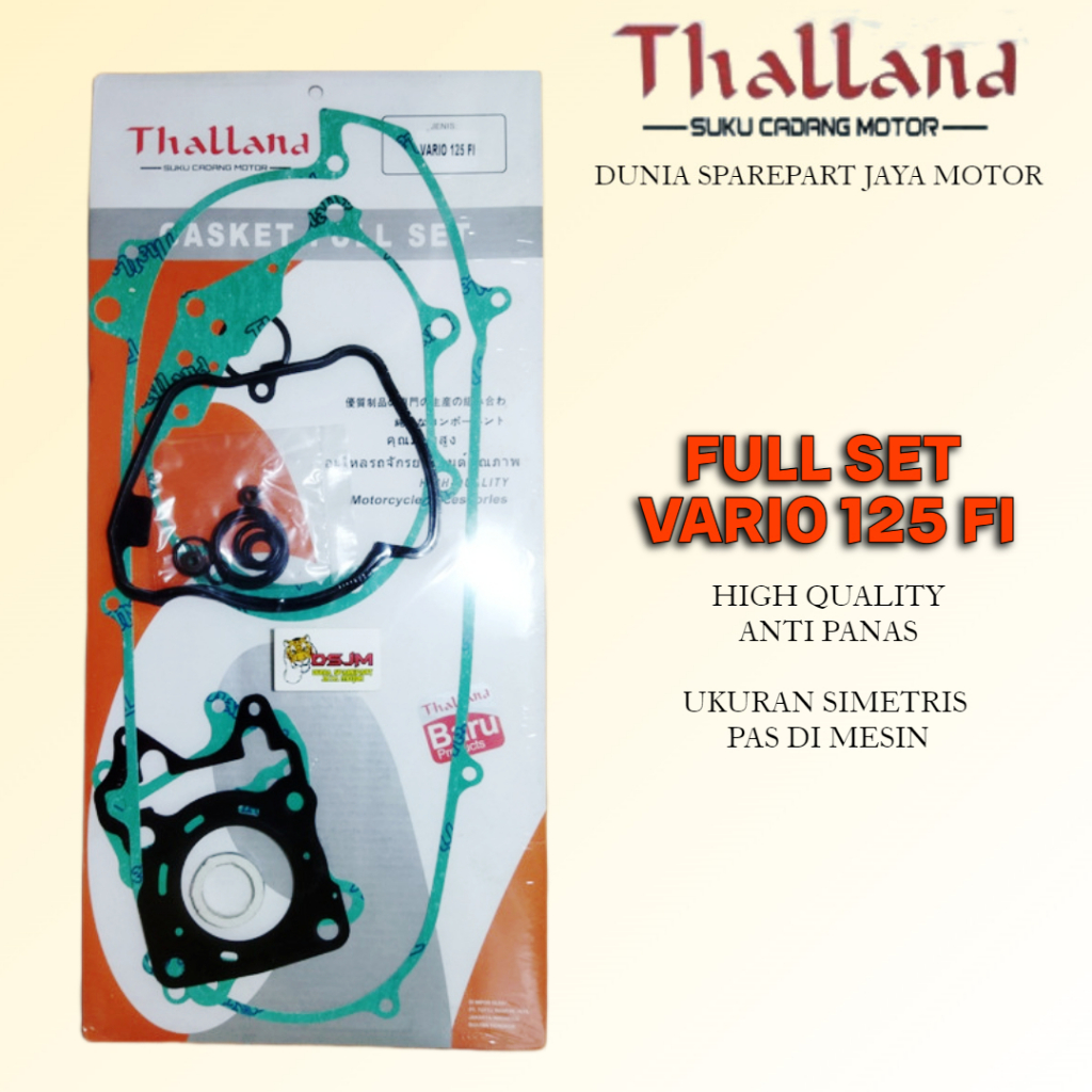Jual GASKET PAKING FULL SET PLUS SEAL KLEP VARIO 125 FI PACKING FULLSET VARIO 125 FI THALLAND ...