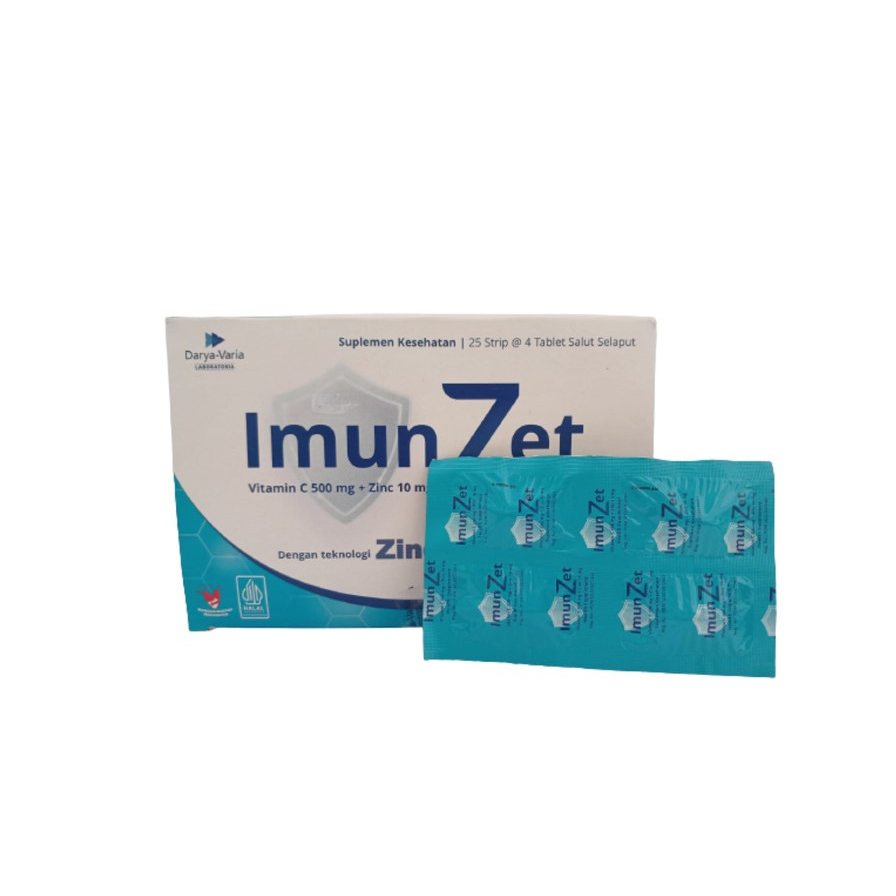 Jual IMUNZET 1 strip 4 tablet ~ Vitamin C & Zinc untuk memelihara daya ...
