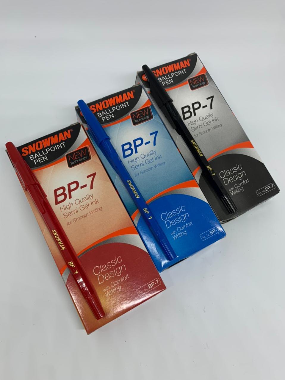 Jual SNOWMAN BP 7 Ballpoint Pen Pulpen Pena/ Lusin (12pcs) | Shopee Indonesia