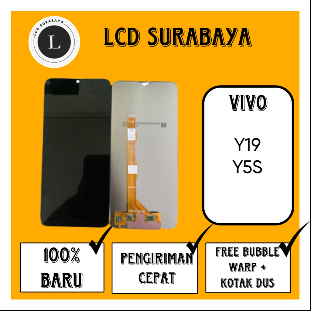 Jual LCD VIVO Y19 1915 / Y5S / U3 ORIGINAL TOUCHSCREEN FULLSET | Shopee Indonesia