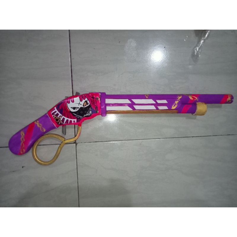 Jual Mainan pistol kayu ff sg ungu rapper | Shopee Indonesia