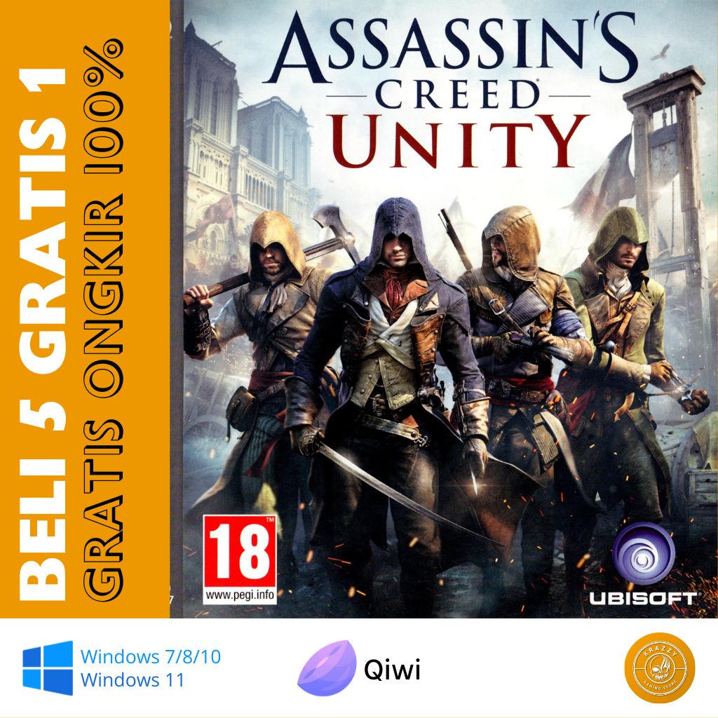 Jual Assassin's Creed Unity Gold Edition v1.5.0 + ALL DLC (Laptop/PC ...