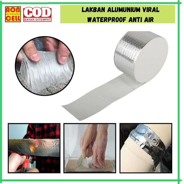 Jual Lakban Viral Anti Bocor Aluminum Foil Tape Waterproof Lem Perekat Anti Air | Shopee Indonesia