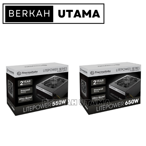 Jual POWER SUPPLY THERMALTAKE LITEPOWER 550W 650W NON MODULAR | Shopee ...