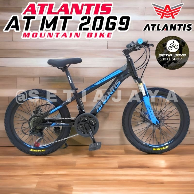 Jual Sepeda Gunung MTB 20 Inch ATLANTIS AT69 Steel 3x7 Speed New ...
