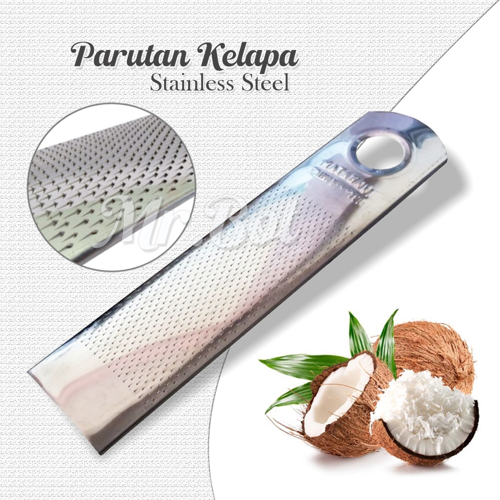 Jual Parutan Kelapa Manual Parut Growol Kelapa Tradisional Bahan Stainless | Shopee Indonesia