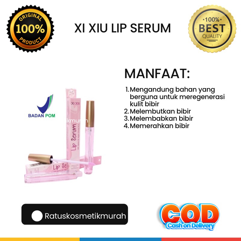 Jual XI XIU Lip Serum - Moisturizing Glossy Pink Natural ( ready ...