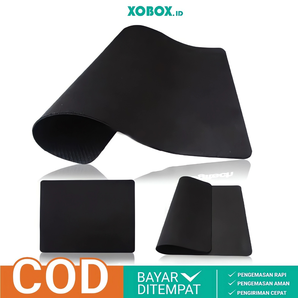 Jual Mousepad Polos Hitam Mouse Pad Simple Anti Slip Large AK009 ...