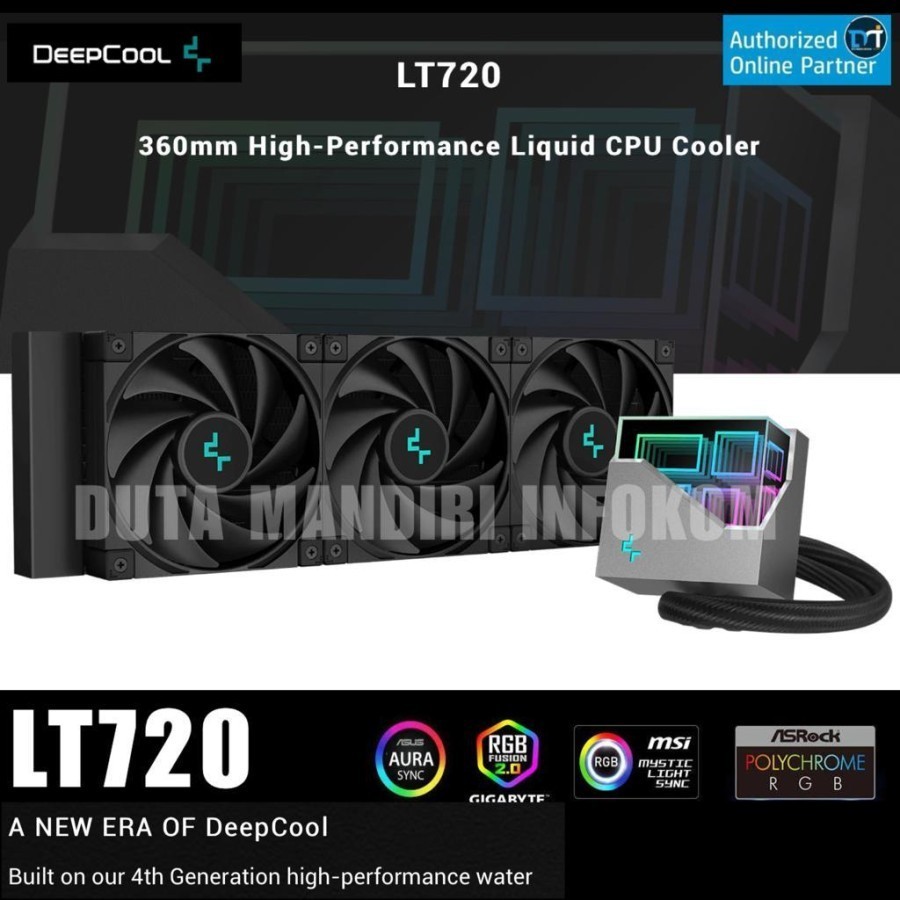 Jual DeepCool LT720 ARGB Black - High-performance Liquid CPU Cooler ...