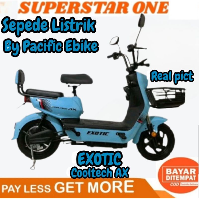 Jual Sepeda listrik by Exitic Bike, Exotic Cooltech AX | Shopee Indonesia