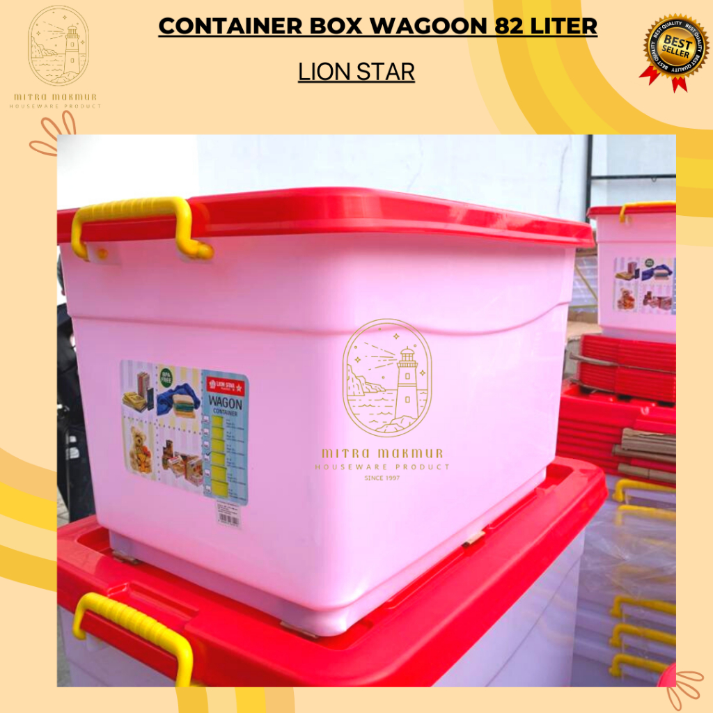 Jual [KARGO] Kontainer Box Plastik Tebal Container Box Wagoon Lion Star ...