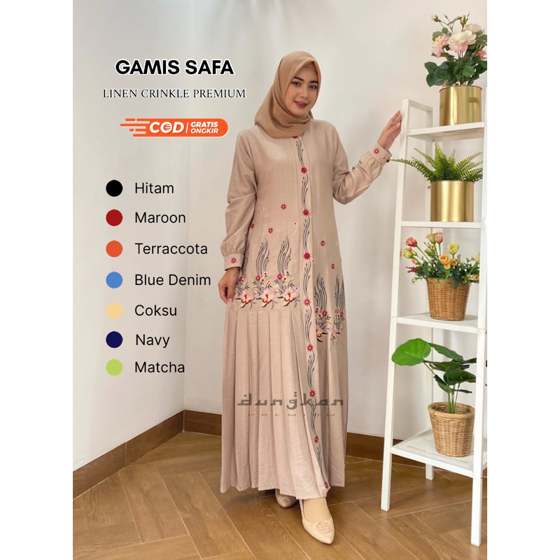 Jual Gamis Safa | Gamis Muslim| Gamis Bordir | Gamis Terbaru | Gamis ...