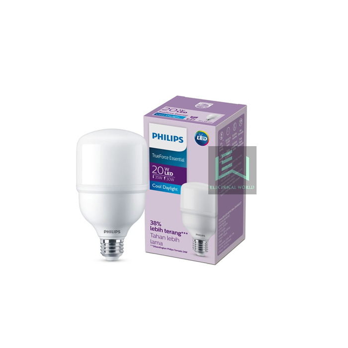 Jual Philips LED Trueforce 20 Watt Putih Lampu Tforce T Force Essential Ess 20W 20Watt W ...
