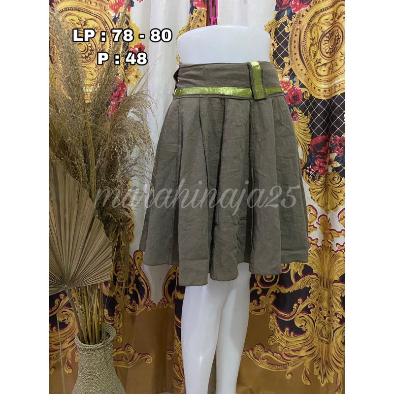 Jual Rok Midi Kembang Flare Korea Part II | Shopee Indonesia