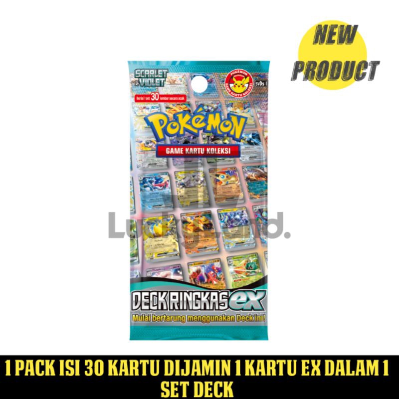 Jual Kartu Pokemon starter deck ringkas EX scarlet violet booster pack | Shopee Indonesia