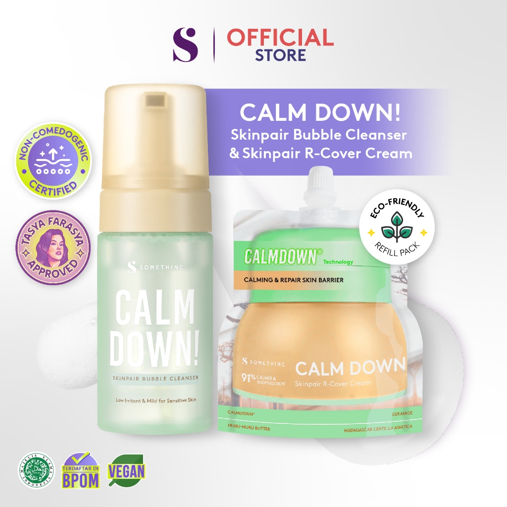 Jual SOMETHINC [2 PCS] Paket Calm Down Series Skinpair Bubble Cleanser ...