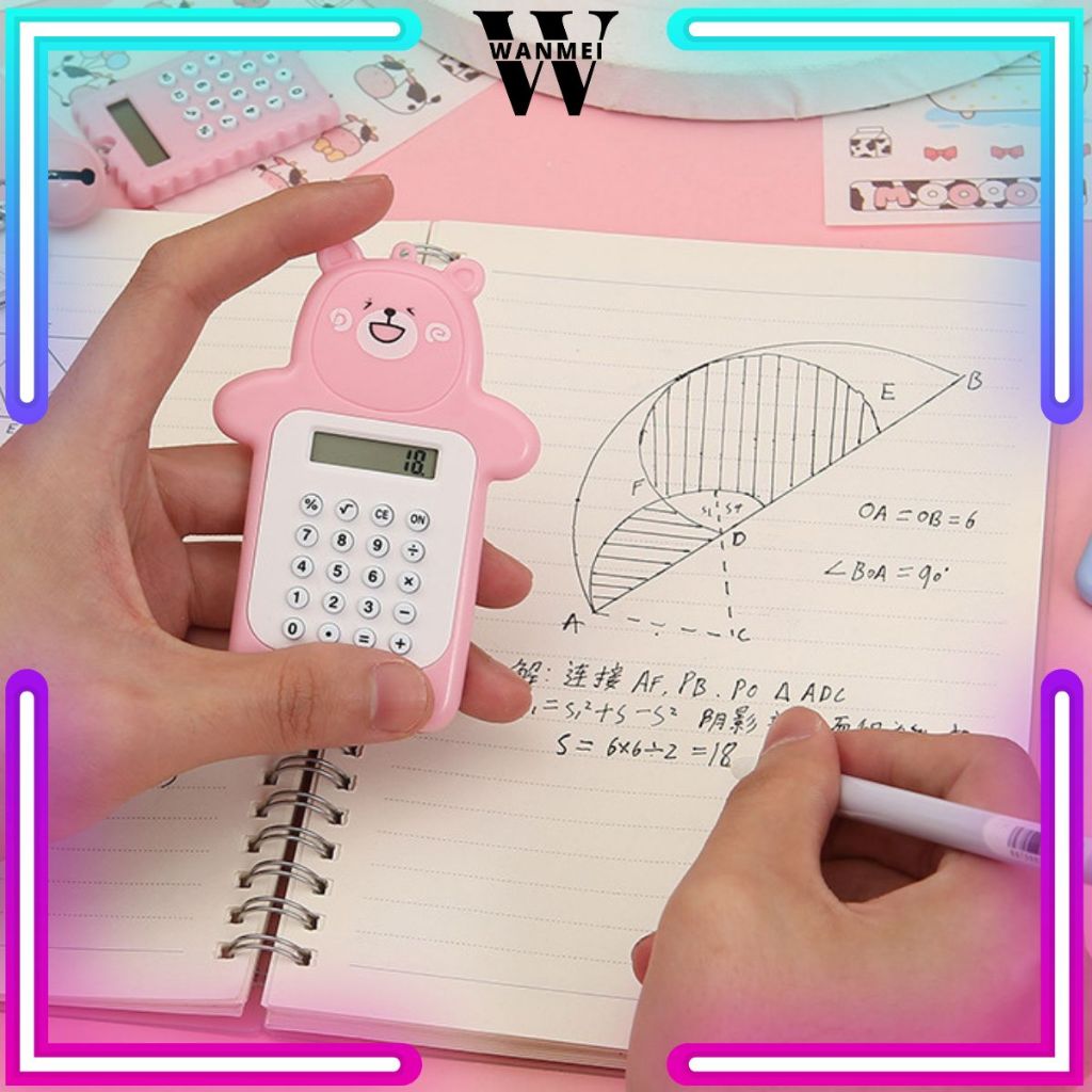 Jual WMKalkulator Mini Lucu Calculator Portabel Motif Pola Beruang ...