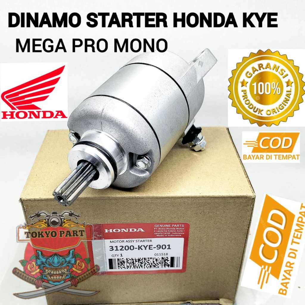 Jual DINAMO STATER HONDA KYE KAULITAS ASLI ORIGINAL HONDA MEGA PRO MONO ...