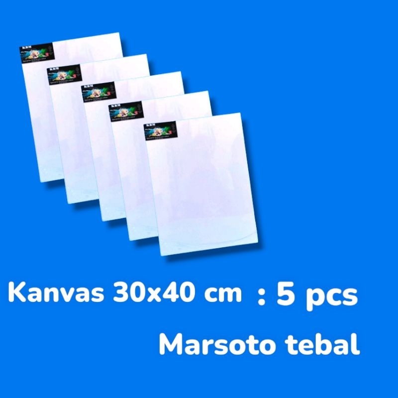 Jual KANVAS LUKIS 30x40 CM ( PAKET ISI 5 PCS )/CANVAS LUKIS HALUS ...