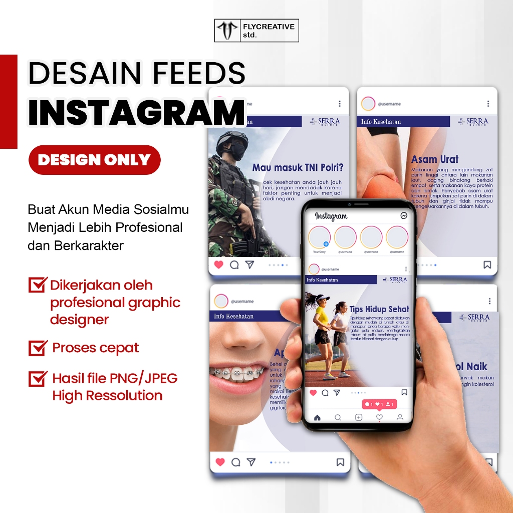 Jual Desain Feeds Instagram, Promosi Iklan Media Sosial bebas Custom ...