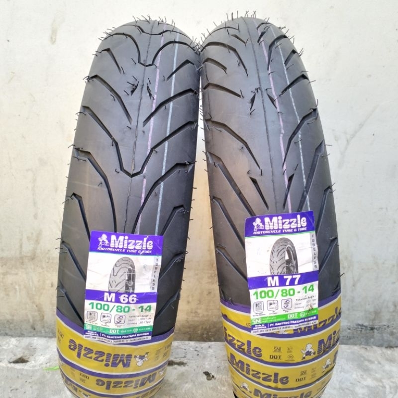 Jual Ban tubless 100/80 14 mizzle M77 & M66* | Shopee Indonesia