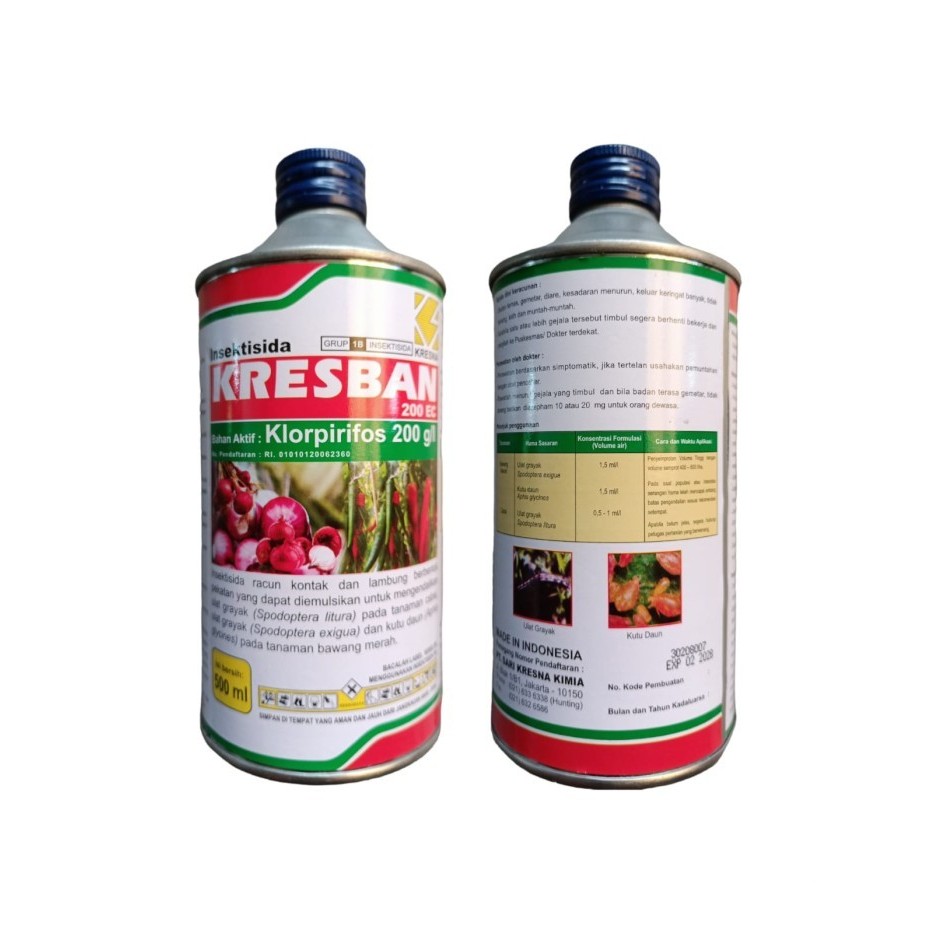 Jual Obat Hama Tanaman Kresban 200EC 500 ML Insektisida Klorpirifos ...