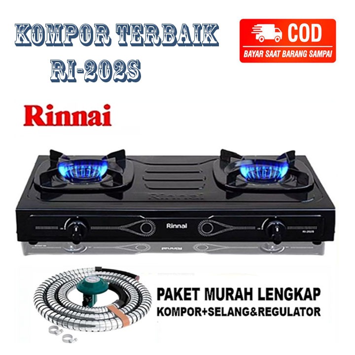 Jual RINNAI KOMPOR RI 202S / RI-202S / RI202 S / RI 202 S (2 TUNGKU ...