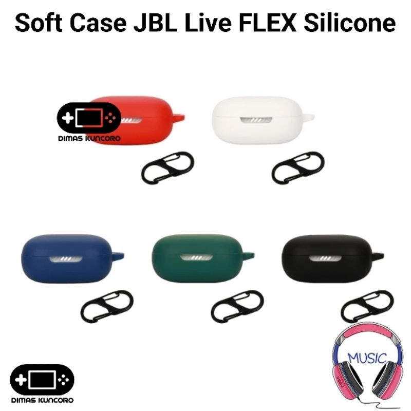 Jual Soft Case JBL Live FLEX silicone silicone silicon tws bumper ...