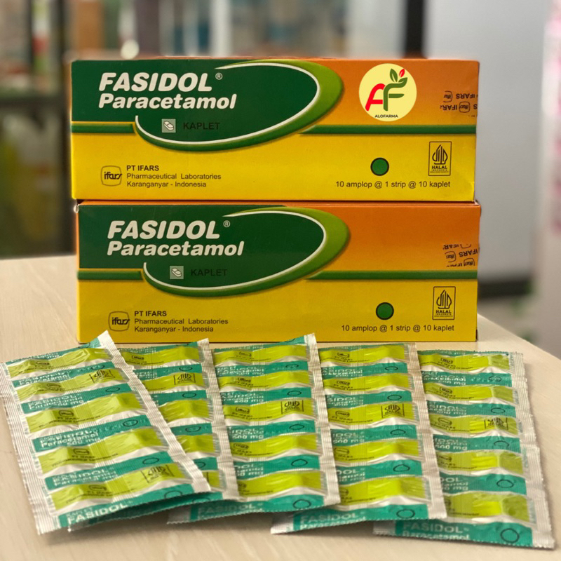 Jual FASIDOL PARACETAMOL TABLET STRIP 500 MG | Shopee Indonesia