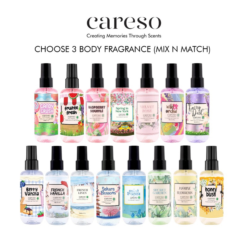 Jual CARESO CARESSO BODY MIST - CARESO BODY FRAGRANCE | Shopee Indonesia