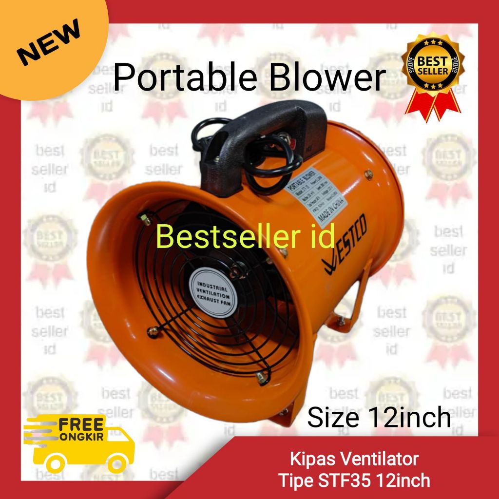Jual Portable Ventilator 12" / Blower / Drum Fan / Exhaust 12 Inch ...