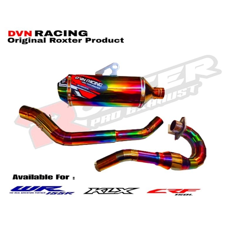 Jual knalpot Original DVN Racing untuk motor CRF ,KLX , D-TRACKER Suara ...