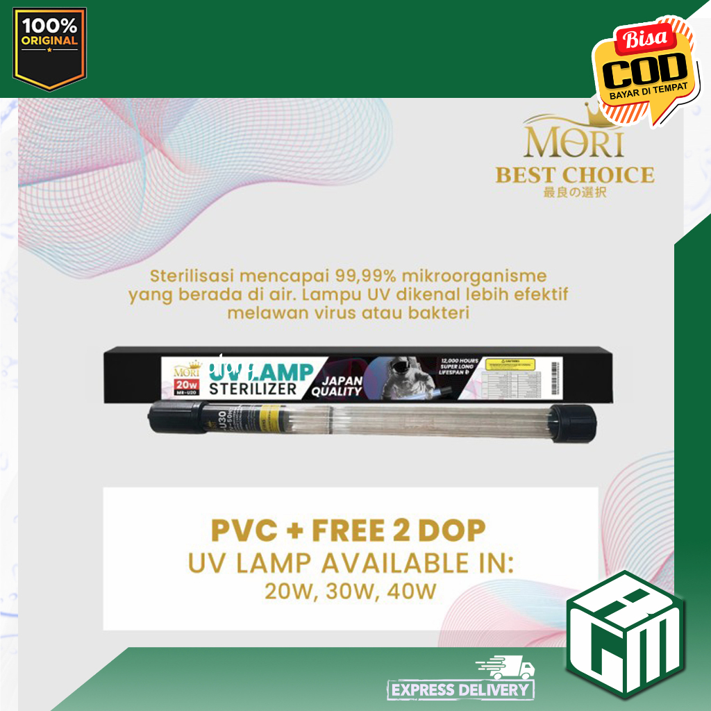 Jual MORI UV 20 watt 20watt lampu ultraviolet kolam aquarium ikan | Shopee Indonesia