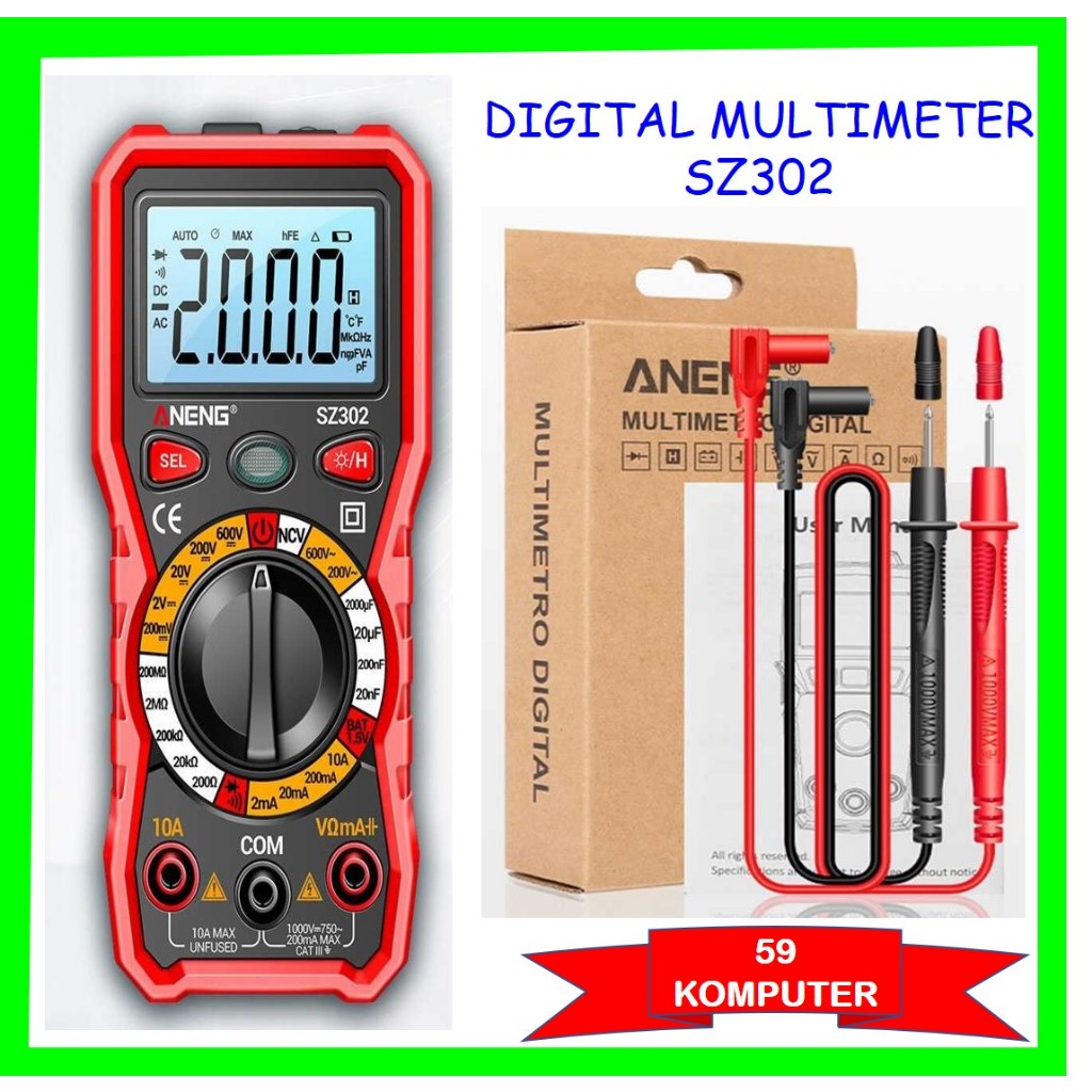Jual Digital Multimeter Multitester Avometer Digital Avo meter ...