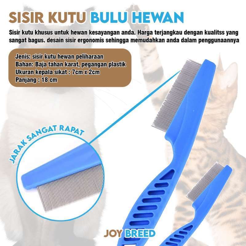 Jual Sisir Kutu Size S Untuk Kucing Anjing dan Hewan Peliharaan ...