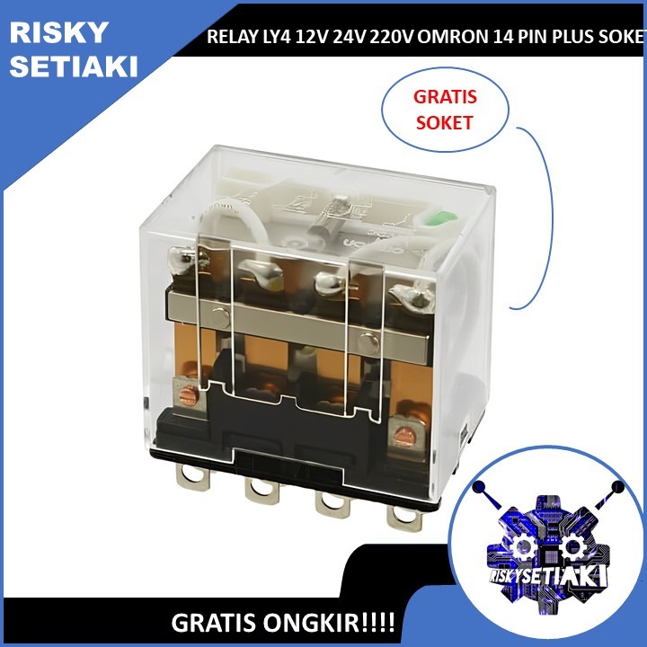 Jual RELAY LY4 12V OMRON RELAY LY4N OMR 24V RELAY LY4-N 220V OM 14 PIN ... Jual RELAY LY4 12V OMRON RELAY LY4N OMR 24V RELAY LY4-N 220V OM 14 PIN ...