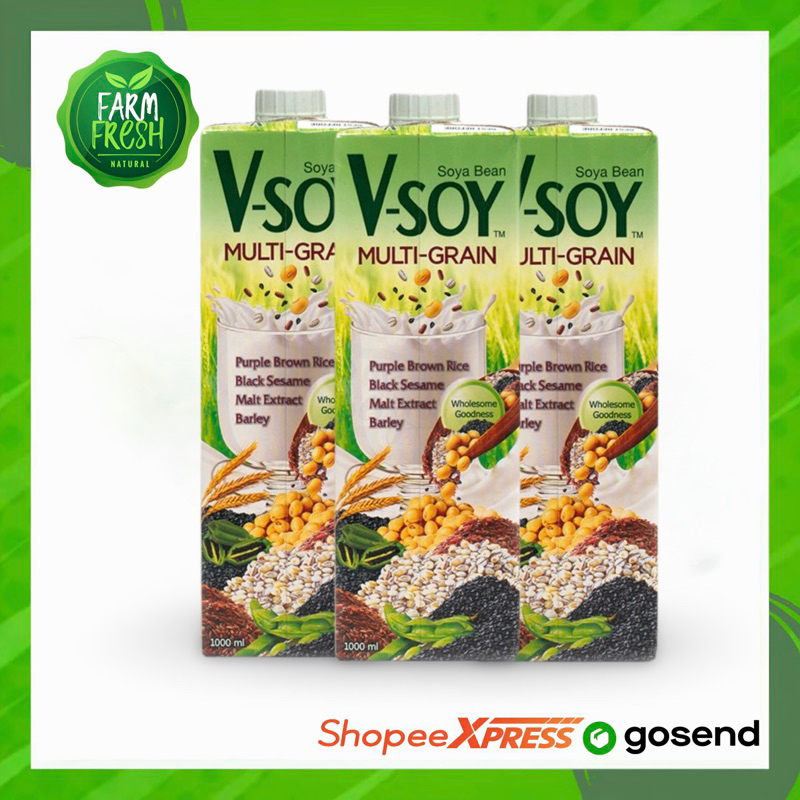 Jual Susu Kedelai V-Soy Multigrain 1000 ML | Shopee Indonesia