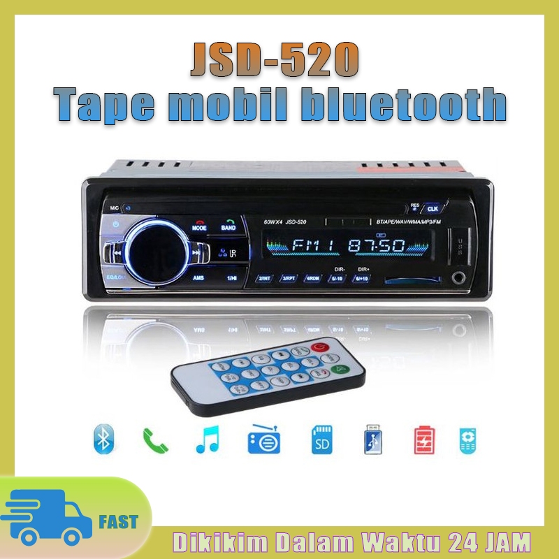 Jual JSD-520 Tape mobil bluetooth Audio Tape Mobil LCD Multifungsi ...