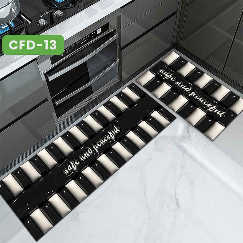 Jual Keset Kaki Motif Kitchen Mat Rugs Keset Nyerap Air Keset Dapur ...