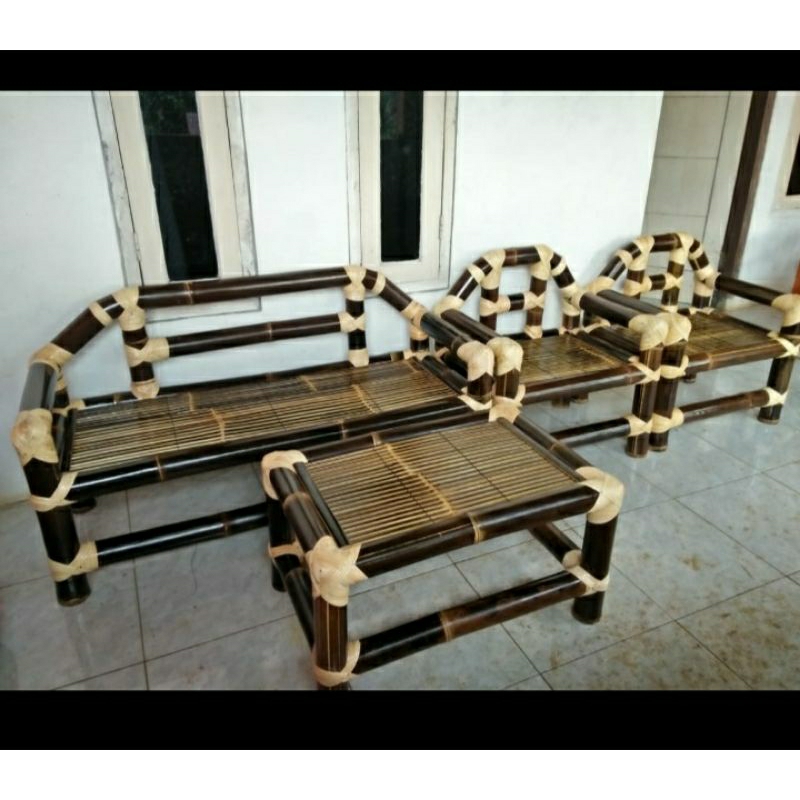 Jual kursi bambu rotan | Shopee Indonesia