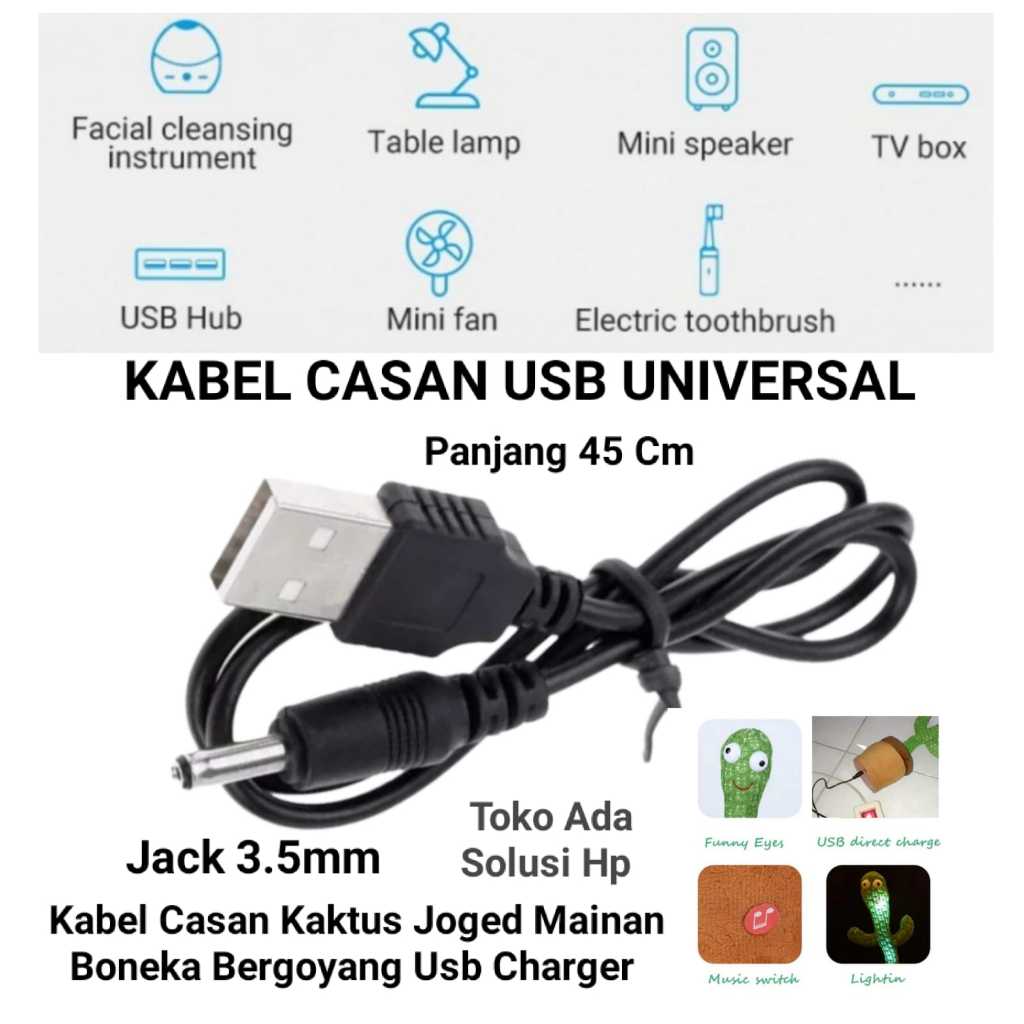 Jual Kabel Casan Kaktus Joged Mainan Boneka Bergoyang Usb Carger ...