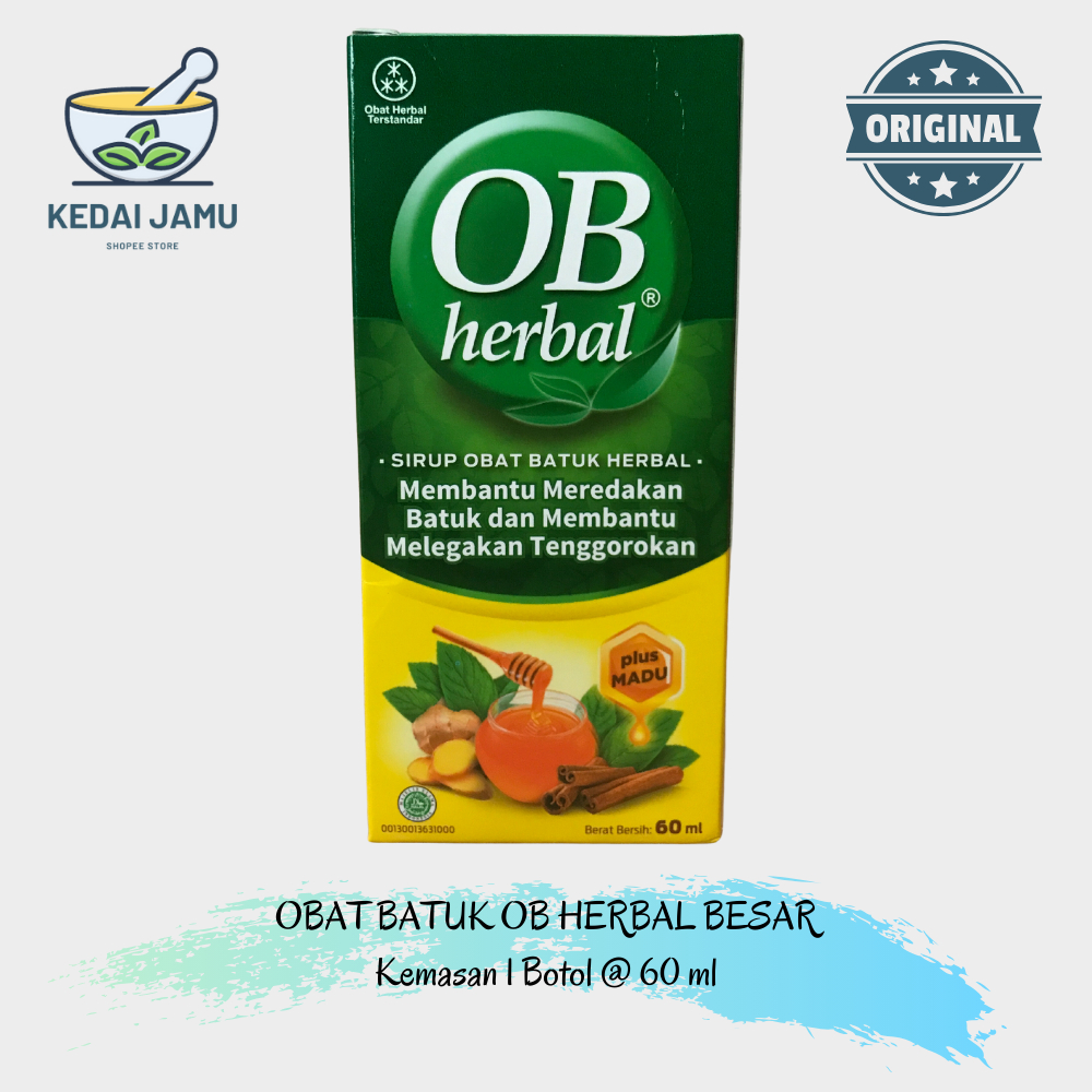 Jual OBAT BATUK OB HERBAL UKURAN 60ML (BESAR) | Shopee Indonesia