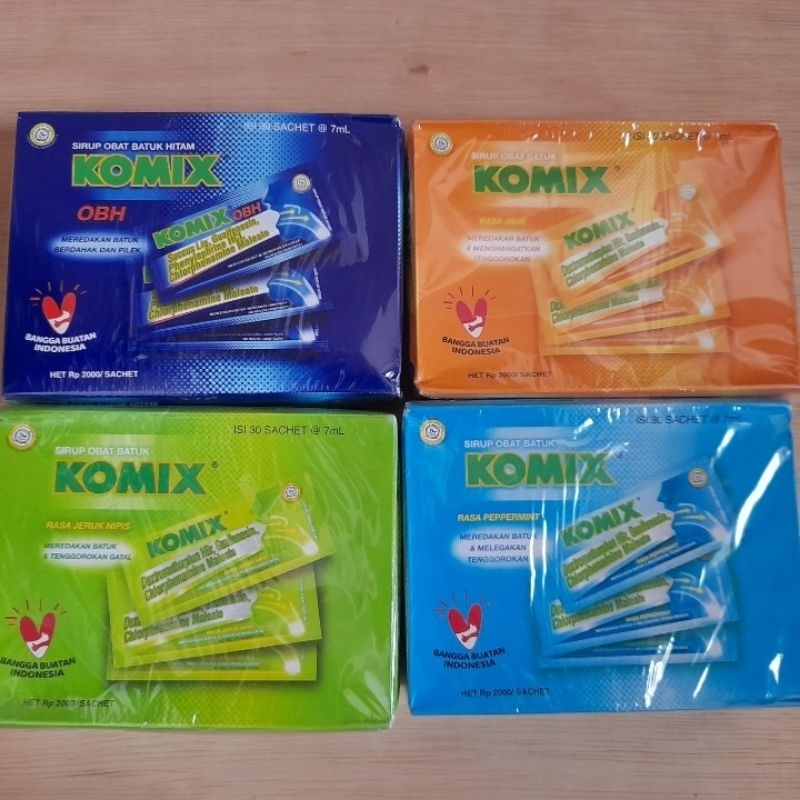 Jual Komix OBH sachet 7ml×30 sachet | Shopee Indonesia