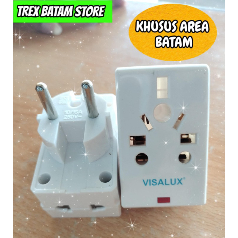 Jual VISALUX COK LISTRIK KOMBINASI 10-16A 250V KAKI 2 STANDAR SNI ...