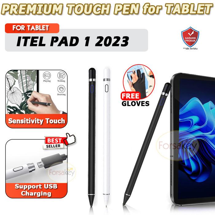 Jual iTel Pad 1 2 One Tablet 10.1 10 Inch 2024 2023 Stylus Pen Pensil ...