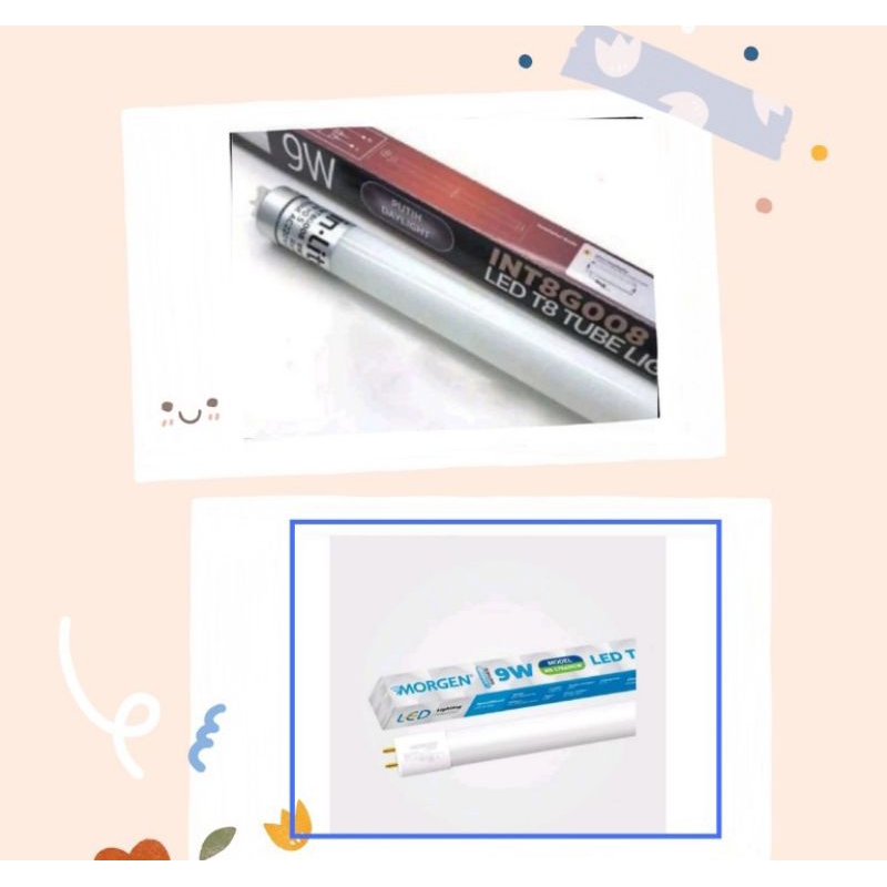 Jual Lampu LED Tube TL T8 9w in-lite & Morgen / LED Tube T8 9w dan ...